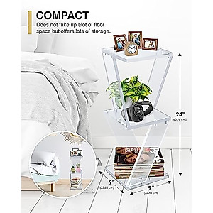 Acrylic Side Table, Acrylic Furniture, Acrylic Coffee Tables for Living Room, Acrylic End Table, Arteriors, Ghost Table, Arylic Desk, Clear Furniture, Wavy Side Table, Acrylic Bed Table