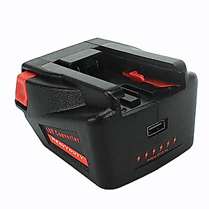Adapter Converter Work With Milwaukee M18 18V Li-ion Battery for Milwaukee V18 48-11-1830 Battery;48-11-2200 48-11-2230 18V NI-CD Tool Battery Battery