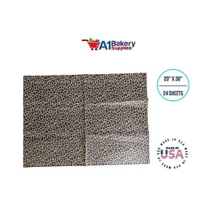 Leopard Tissue Paper 20" x 30" Size 24 Sheets Package HIGH Quality Paper Made in USA