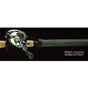 RITE-HITE Orin Briant Stick Jacket Fishing Rod Covers 3 Pack - Casting Black; Keep Your Rod Safe and from Getting Tangled…