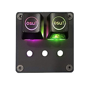 HFSECURITY 5 Keys OSU Keypad Definable Gaming Keyboard V4 USB 2.0 Cherry MX Switch RGB Mechanical Keyboard with Software