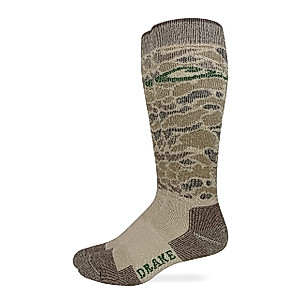 Drake Mens Old School Camo Heavyweight Merino Wool Tall Boot Socks 1 Pair Pack (as1, alpha, m, regular, regular)