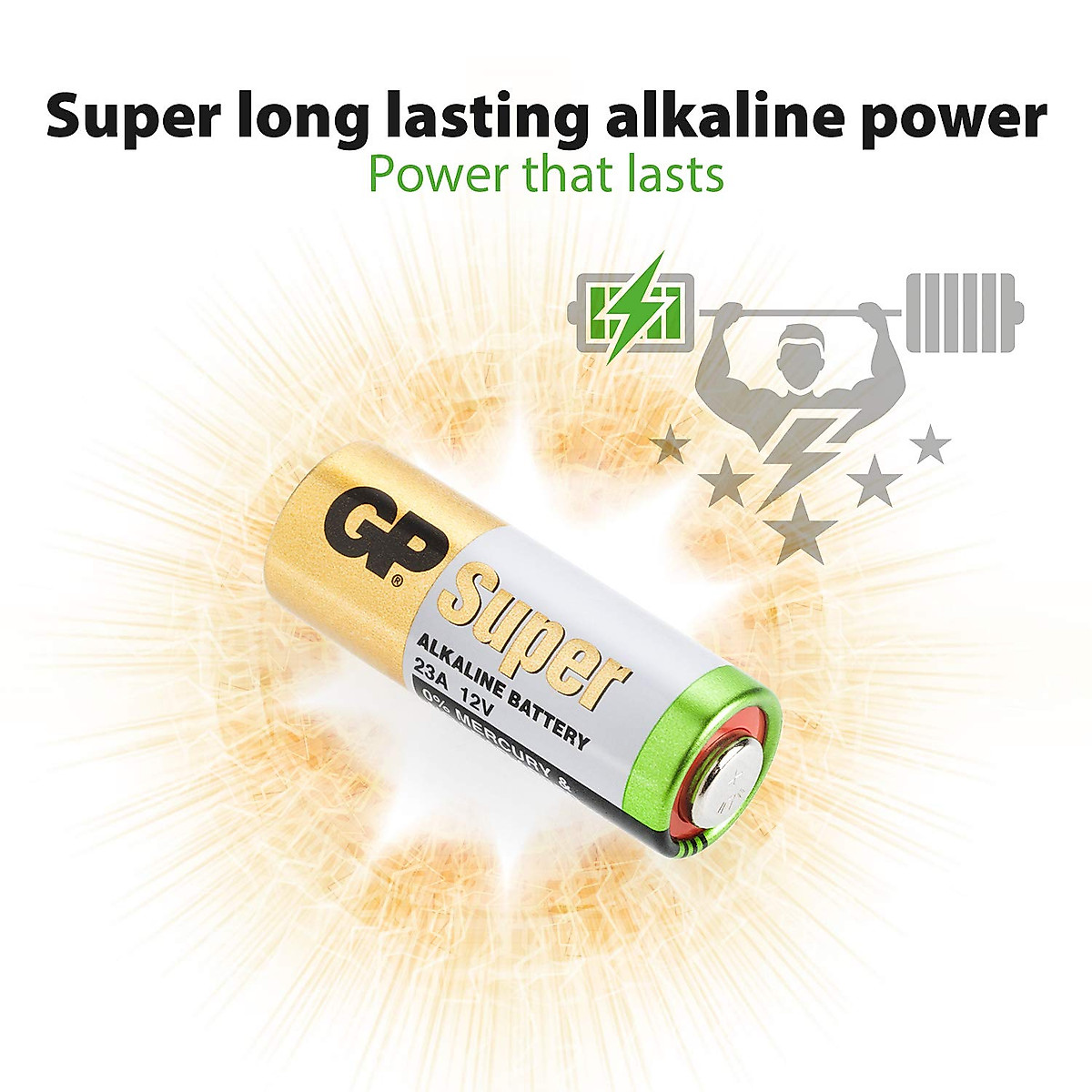 GP 23AE Ultra 23 A 12 V High Voltage Alkaline Battery (x10)