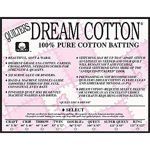 Quilter's Dream Select Loft Batting for Quilting (Twin, White)