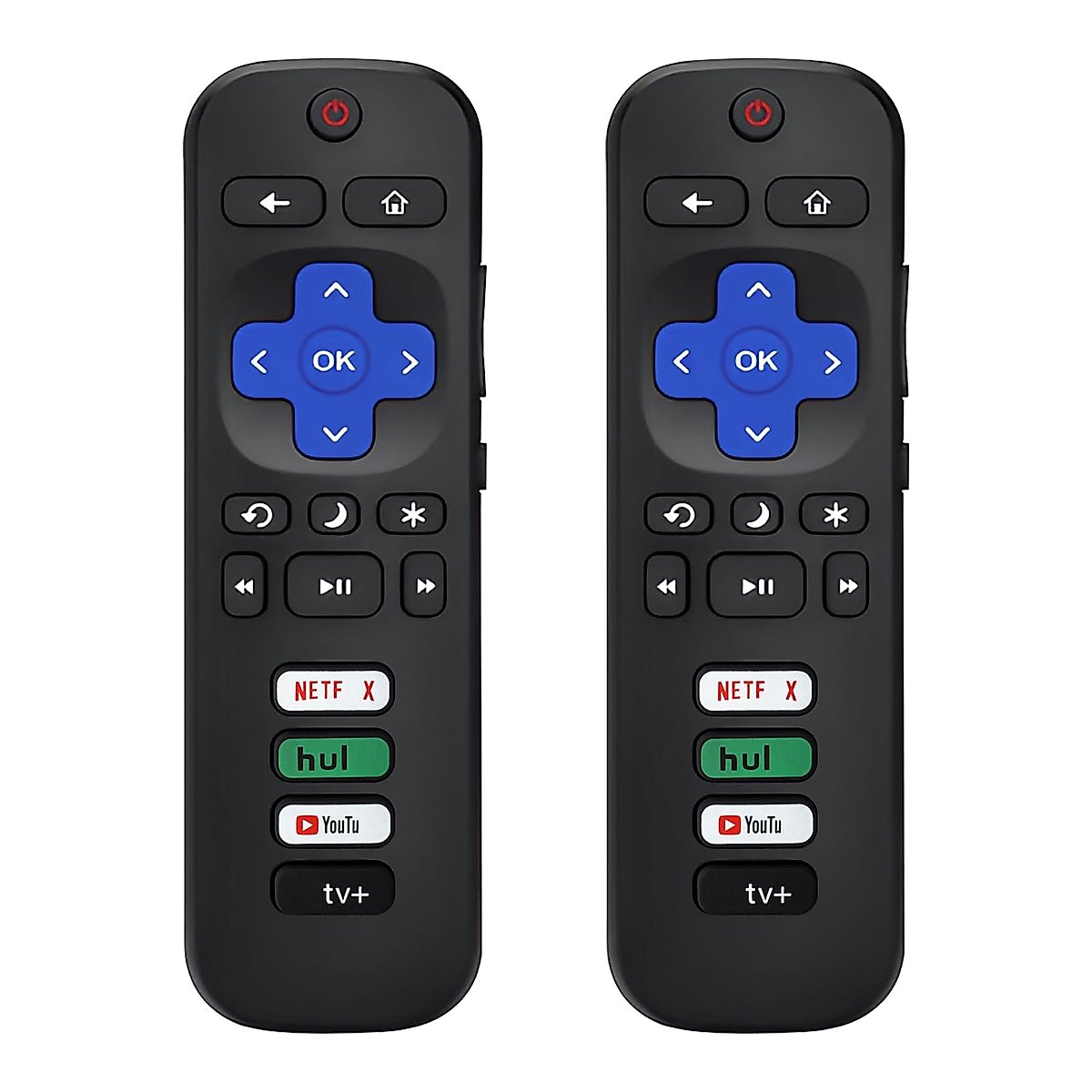 EFGWXYZ New Remote Control for Roku TV,Compatible TCL Roku/Hisense Roku/Onn Roku/Sharp Roku/Element Roku/Westinghouse Roku/Philips Roku/Insignia Roku/Jvc Roku/RCA Smart TVs 【2Pack 】 H-NDHS