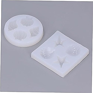 Versatile Silicone Seashell Molds - Mirror Flash & Nonstick DIY Mobile &écor Crafts Kit - Easy Release Seashell Conch Silicone for Art Projects - (5-Pack)-size1