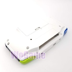 Full Housing Case Cover Housing Shell Replacement for Game boy Advance GBA Shell Case with Buttons Kit (White with Colorful Buttons)