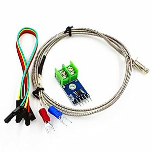 HiLetgo DC 3-5V MAX6675 Module + K Type Thermocouple Temperature Sensor Thermocouple Sensor Set M6 Screw for Arduino