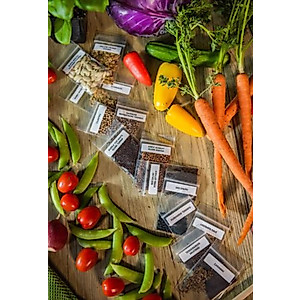 ARK Seed Kits Heirloom, Organic Seed KIT | ARK Backyard Seed KIT | 100 Organic, Non-GMO, Heirloom Seeds | 30 Varieties - 10,000+ Heirloom Seeds | Plant Organic Vegetables, & Herbs