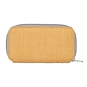 HAIKU Intrepid Small and Slim Women's Wristlet Wallet, Clutch Purse, Zip Around RFID-Blocking Credit Card holder, and ID Holder with Phone Pocket, Honeycomb