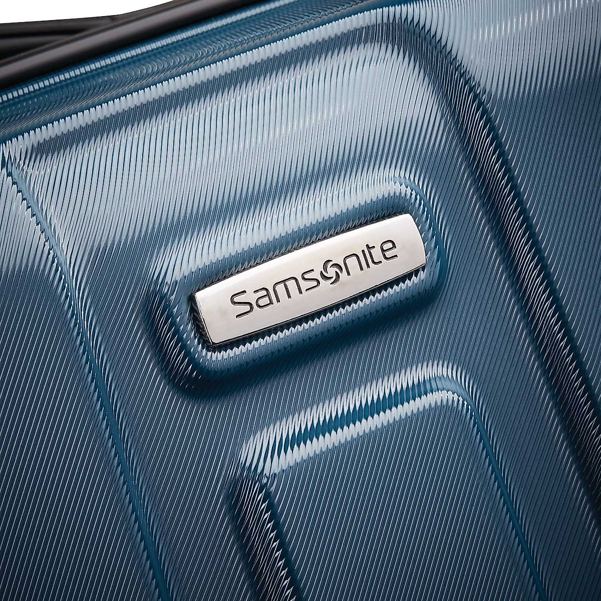 Samsonite Centric Hardside Expandable Luggage with Spinner Wheels, Teal, Checked-Medium 24-Inch