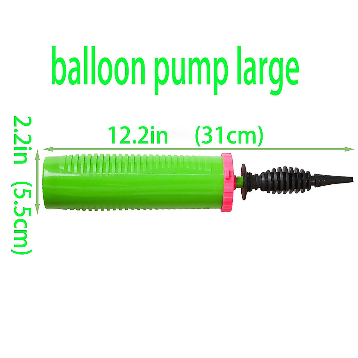 ouyili Balloon Pump Handheld Two-Way Dual Action - Hand Blower Air Pumper for Balloons - Ballon Inflator Pumping - Manual Baloon Inflators Machine (Green 1 Piece)