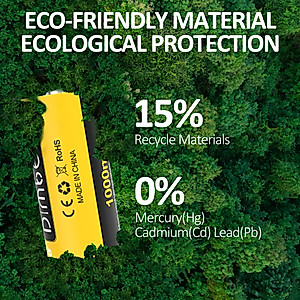 Dimbeit CR2 3V Lithium Battery 1000mAh, 3 Volt Range Finder Battery, Long Lasting Power, 6 Pack High Performance cr2 Battery with 10 Years Shelf Life for Rangefinder, Flashlight, Alarm Systems, Mini55