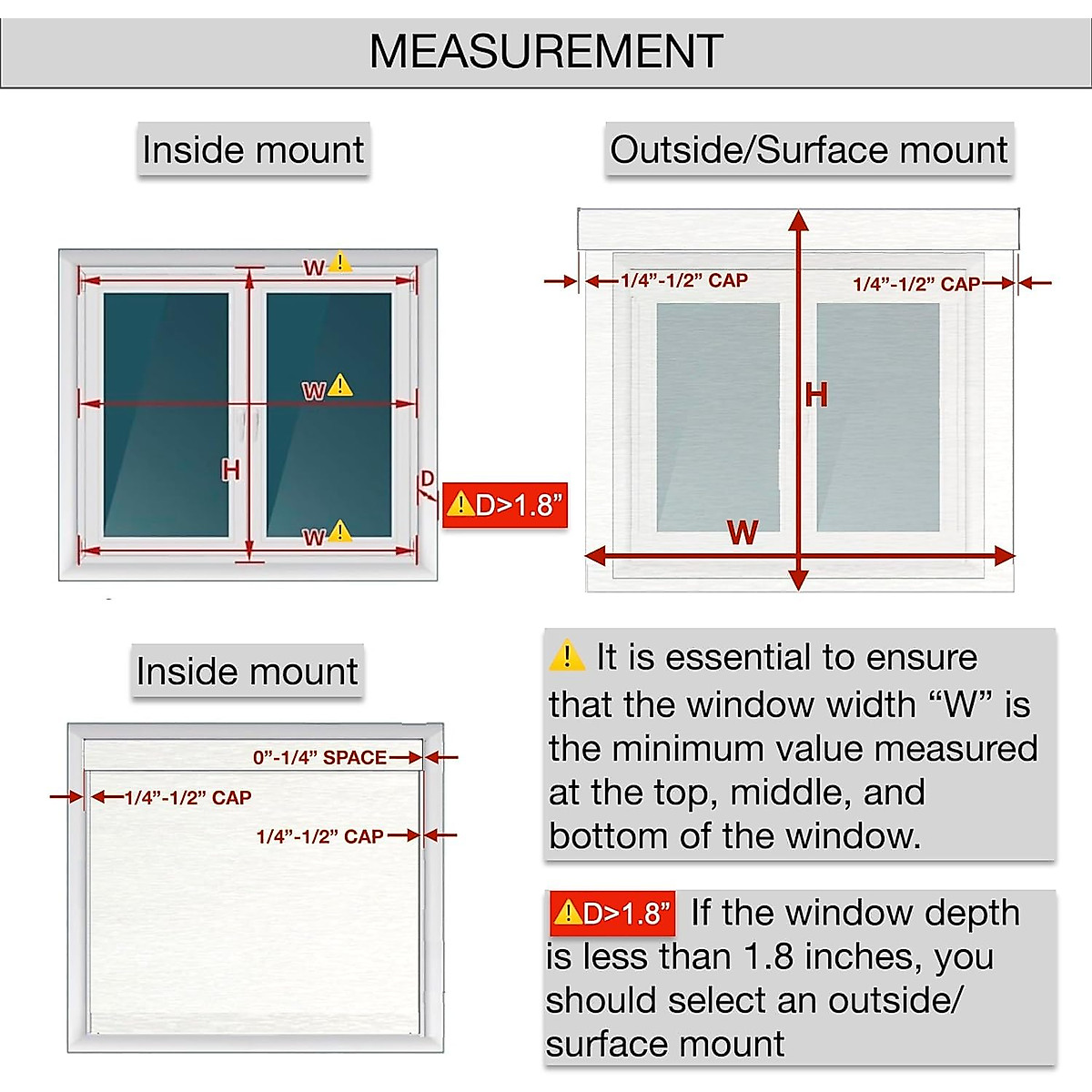HILADUO Motorized Roller Blinds Customized Size Width 20-105 Inches