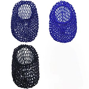 TCOTBE 3 Pcs Mesh Hair Net Rayon Knit Snood Hat Mesh Crocheted Hairnet Sleep Cap Long Hair Cover Ornament Thick Hair Women Hair Net for Sleeping Soft Sleeping Hat Hair Accessories