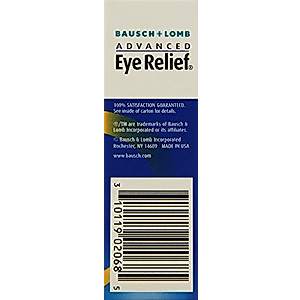Bausch & Lomb Advanced Eye Relief Maximum Redness Reliver, 0.5 Fl Oz (Pack of 6)