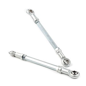 GZYF 2PCS Go Kart ATV Tie Rod End Steering Kit, Metal Bolt Tie Rod Ball Joiner Steering Shaft Assembly for ATV Go Kart