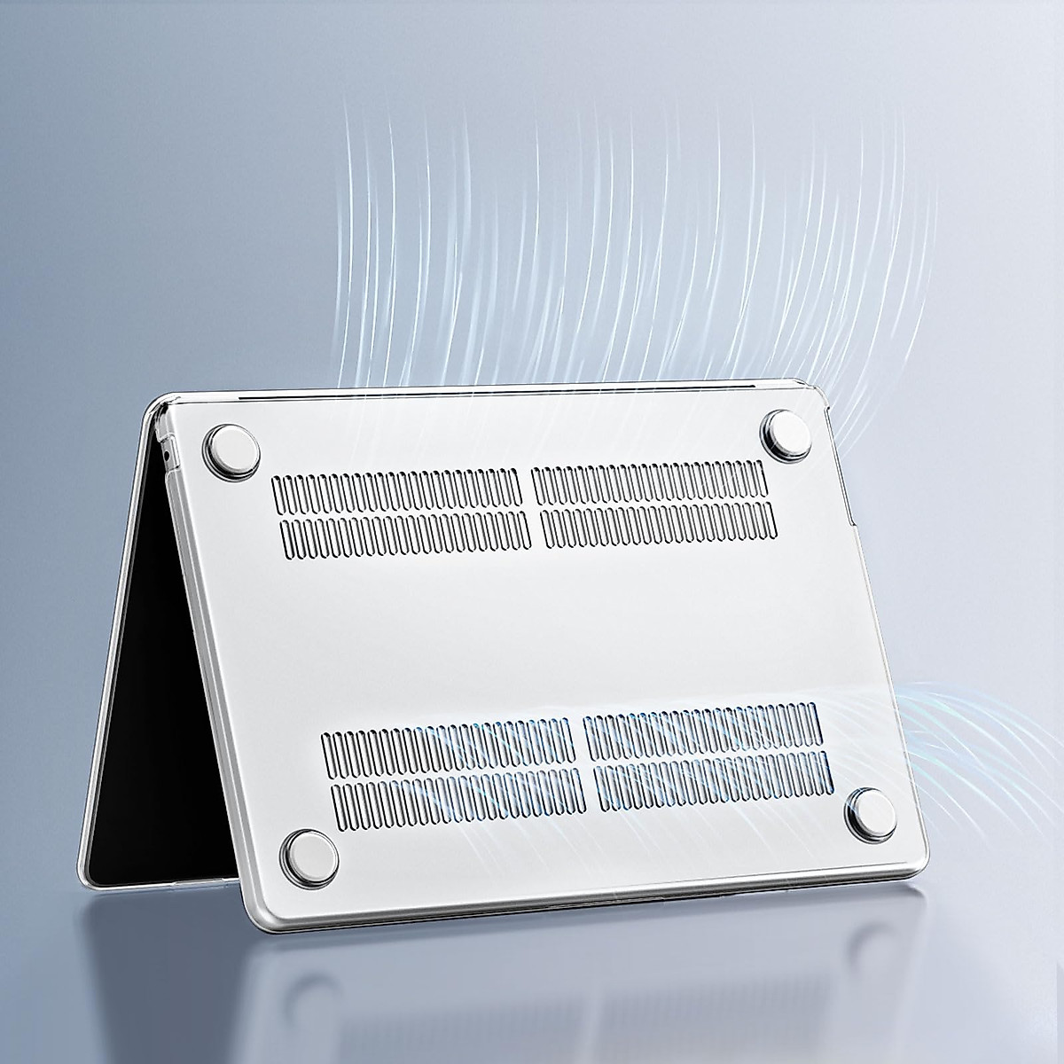 MOSISO Compatible with MacBook Air 13.6 inch Case 2022 2023 Release A2681 M2 Chip with Liquid Retina Display Touch ID, Plastic Hard Shell&Keyboard Cover&Screen Protector&Storage Bag, Crystal Clear