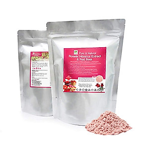 Roselle Hibiscus Extract - Bionutricia Extract Natural Asian Gourmet Standardized Fresh Beverage or Bakery Ingredient, Natural Flavor, Natural Color, Phytonutrient of Powder (1000g)