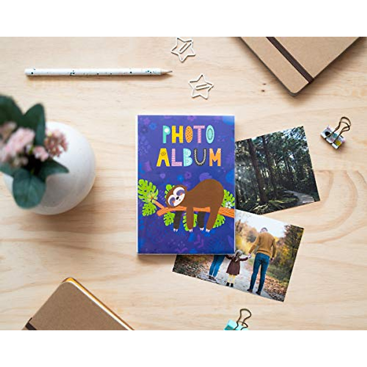 Erik Soft Photo Album, Sloth, 36 Pockets - 4 x 6 inches Pictures