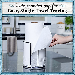 Home Acre Designs Paper Towel Holder - Farmhouse Countertop Dispenser Non-Slip Base for Kitchen & Bathroom