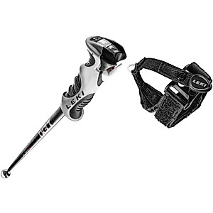 LEKI Bold Lite S Ski Pole Pair - Black/Red 120