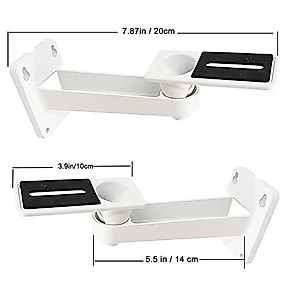 Mini Projector Wall Mount Angle Adjustable Projector Mount Load 8.8 lbs Length 7.9 in Rotation 360° Compatible with QKK, DR.J, DBPOWER, Anker, VANKYO, AAXA, Jinhoo, PVO, TMY, AuKing, Meer Projectors