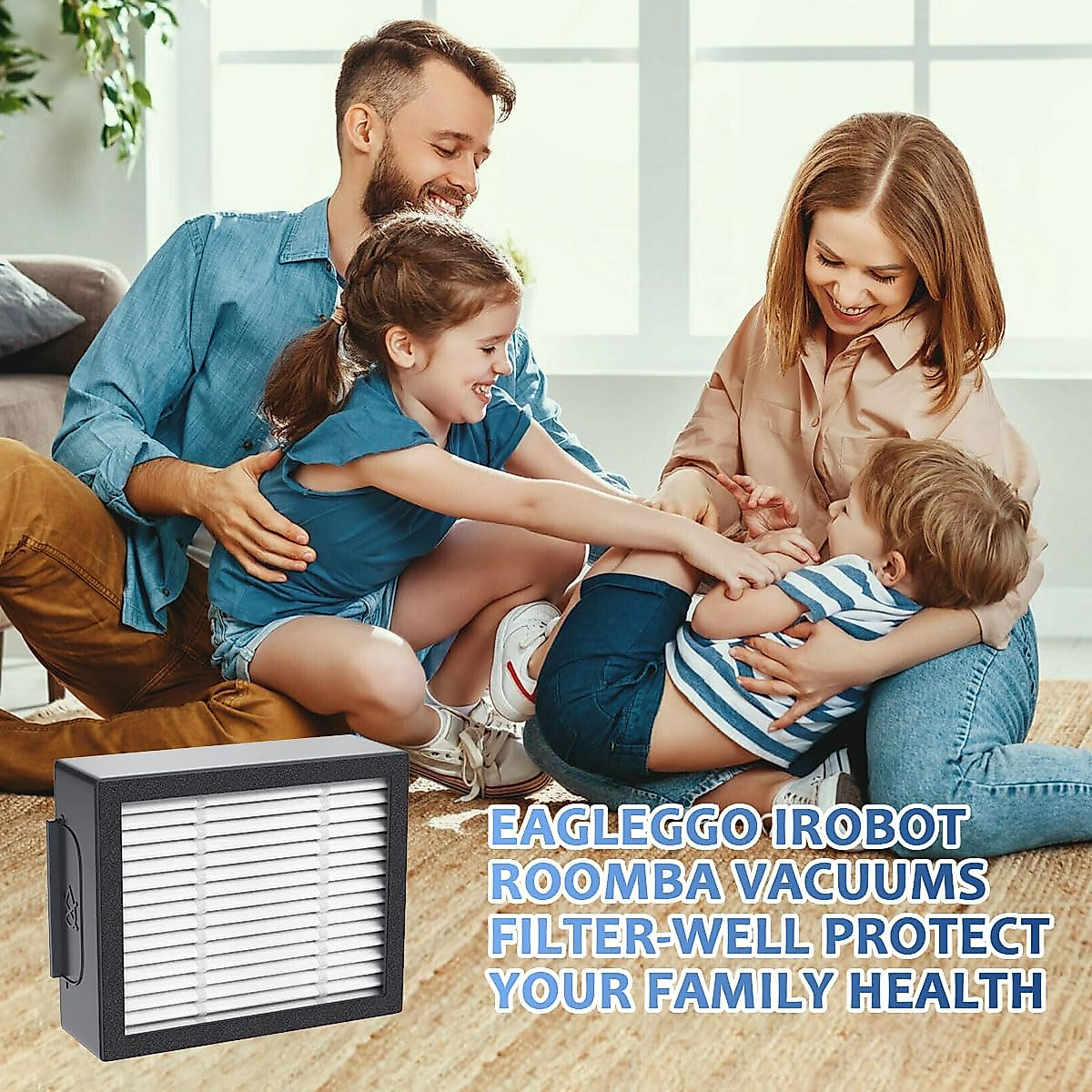 Eagleggo Replacement 4639161 High-Efficiency Filter for iRobot Roomba e, i, and j Series Robot Vacuums Filter