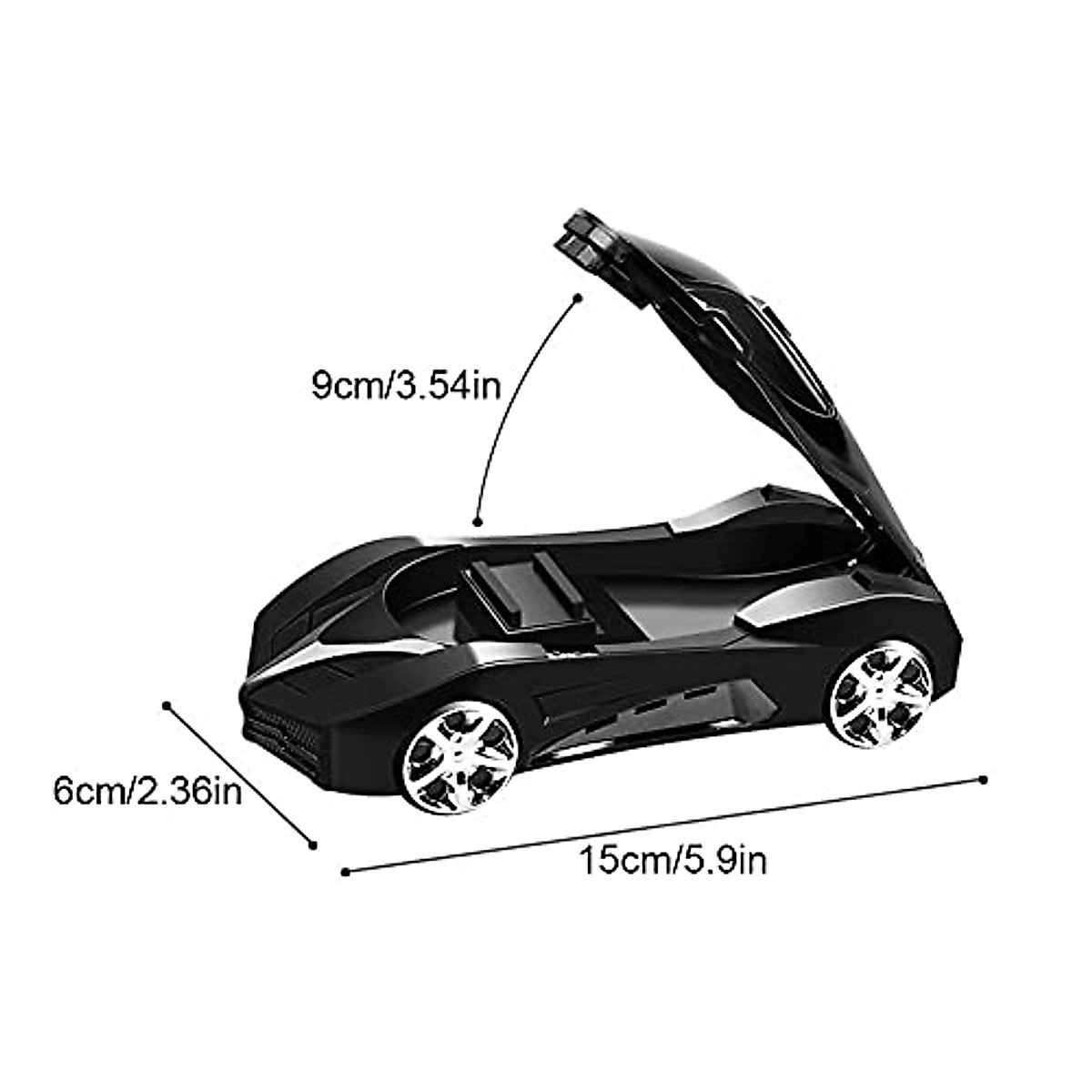 SYCOOVEN Car Phone Holder, Car Shape Phone Mount Silicone Car Pad Mat for Various Dashboards, Slip Free Desk Phone Stand Compatible with iPhone, Samsung, Android Smartphones, GPS Devices and More