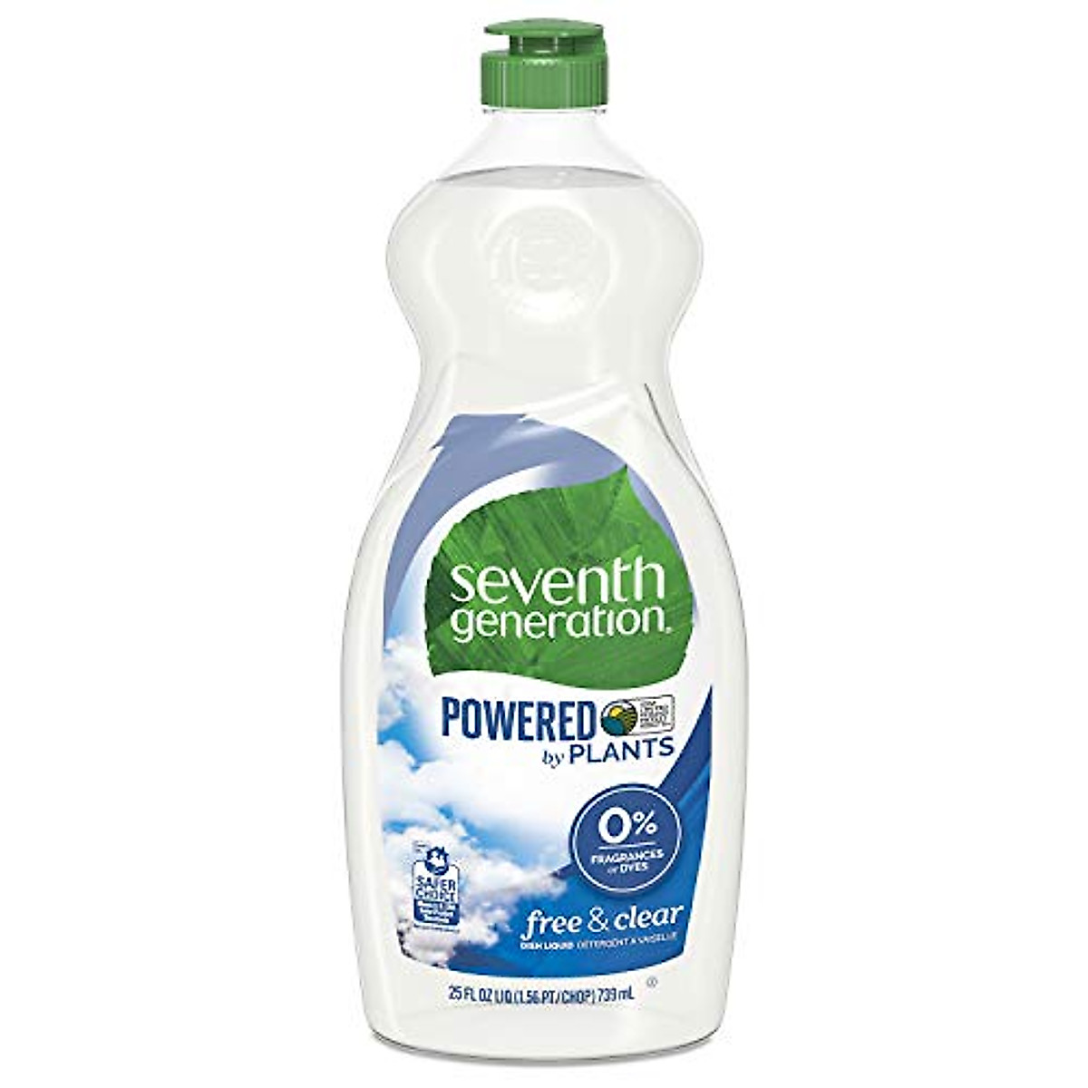 Seventh Generation Dish Liquid Soap, Free & Clear, 25 oz (Packaging May Vary)