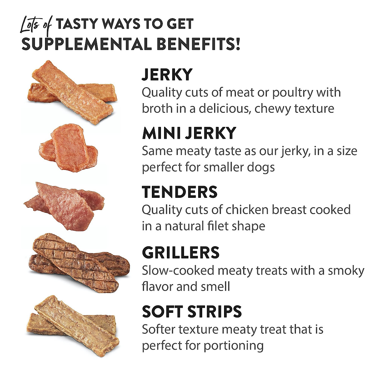 DOGSWELL Gut Health Meaty Jerky Dog Treats, Lamb, 10 oz. Pouch