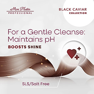 Mon Platin Natural Silk Therapy Salt-Free Shampoo for Straightened Hair - Protects Keratin & Brazilian Treatments, Sulphate-Free Formula, Keeps Hair Vibrant, 400ml