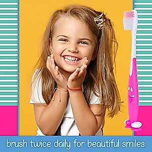 Lingito Kids Toothbrush Extra Soft, Easy Grip for Toddlers Toothbrushes | Children Size Toothbrush Pack Kids Ages 3+