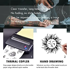 Tattoo Transfer Paper, 35 Sheets Tattoo Stencil Transfer Paper for Tattooing