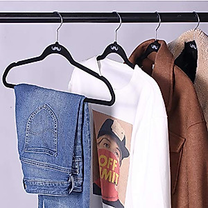 Mr. Pen- Velvet Hangers, 40 Pack, Black Hangers, Clothes Hangers, Felt Hangers, Black Velvet Hanger, Hangers Non Slip, Non Slip Hangers, Black Velvet Hangers, Black Hangers Velvet, Slim Hangers