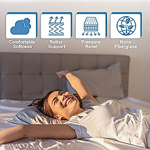 Natsukage 10 Inch Twin Mattress Hybrid Mattress Cooling Gel Infused Memory Foam and Pocket Innerspring Mattress Bed in a Box CertiPUR-US Certified
