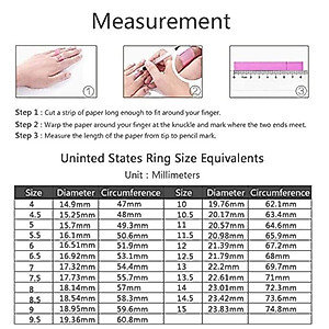 2Pcs His and Her Couples Rings Set His Queen Her King Rings Stainless Steel Wedding Engagement Band Matching Promise Rings for Couple (Black, Men Size 9 & Women 8)