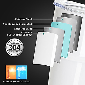 PYD Life 12 Pack 3 OZ Sublimation Shot Glasses Tumblers Blanks Bulk White Mini Wine Tumbler Stainless Steel Tumblers Cups with Lid and Straw for Sublimation Oven Printing