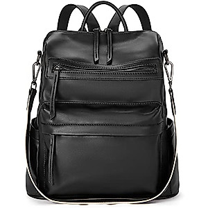 BROMEN Womens Backpack Purse Fashion Leather Backpack Purse for Women Travel Shoulder Bags