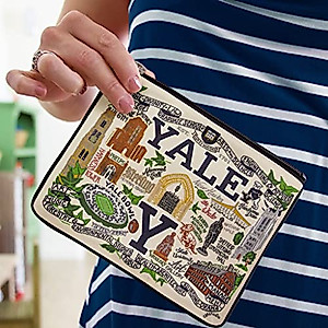 Catstudio Yale University Collegiate Zipper Pouch Purse | Holds Your Phone, Coins, Pencils, Makeup, Dog Treats, & Tech Tools
