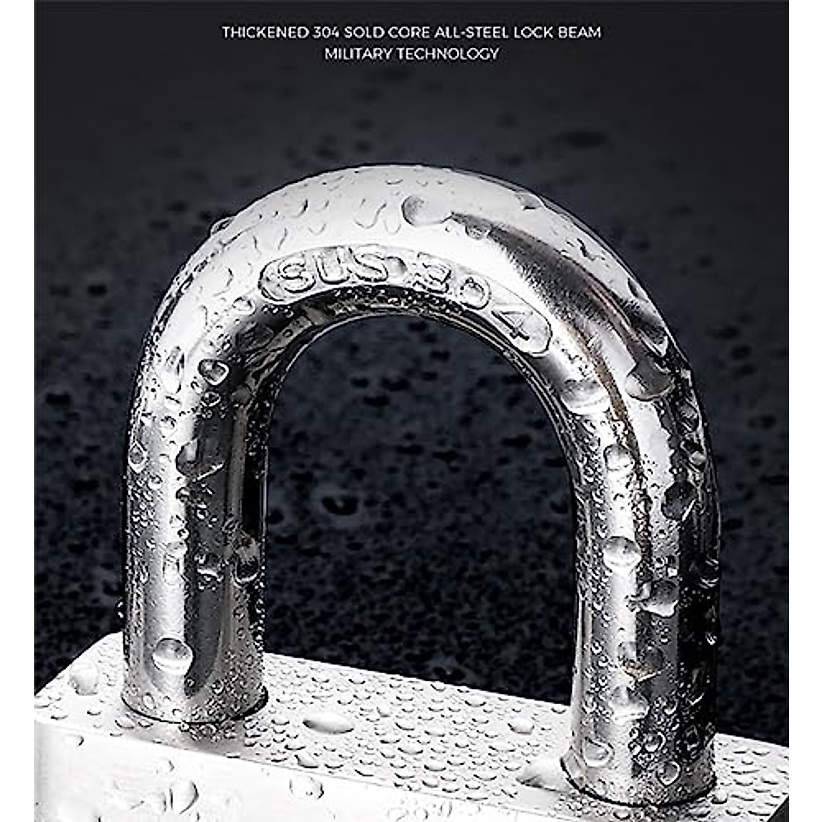 Bike Chain Lock,304 Stainless Steel raw Materials. No Rust, Corrosion Resistance, Premium Case-Hardened Security Chain for Motorcycles, Bike, Generator, Gates,Outdoor Furniture (40 INCH Chain Lock)