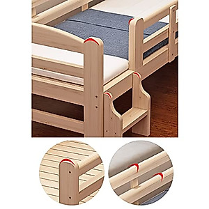 Bed Sleeper, Solid Wood Children Bed Frame, Wooden Bed Bedside Sleeper Suitable for Children and Teens, Easy to Assemble (Color : Style 2, Size : 180x70x40cm)