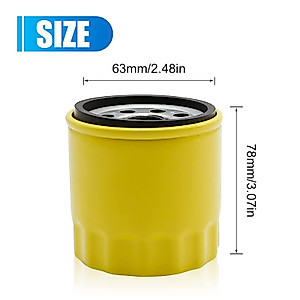 laffoonparts 52 050 02-S Oil Filter Replacement for Kohler CH11-CH25 CV11-CV22 M18-M20 MV16-MV20 SV715 SV725 SV735 CV13S CV15S CV640 SV730 SV810 Engine 25 050 34-S 52 050 02-S1
