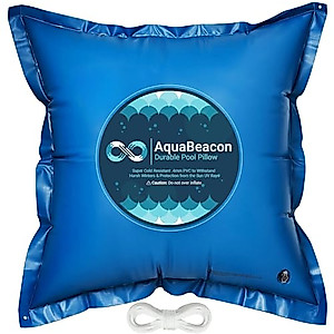 Aquabeacon Pool Pillow 4' X 4' Ultra Thick & Super Durable Premium Above Ground Pool Winter .4mm Thick and Cold-Resistant. Rope Included
