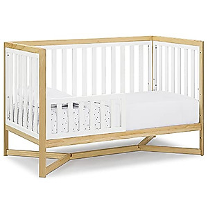 Delta Children Tribeca 4-in-1 Baby Convertible Crib, Bianca White/Natural