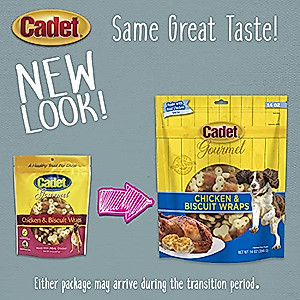 Cadet Gourmet Chicken Wrapped Biscuit Dog Treats 14 oz.