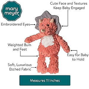 Mary Meyer Putty Nursery Stuffed Animal Soft Toy, 11-Inches, Coral Dino