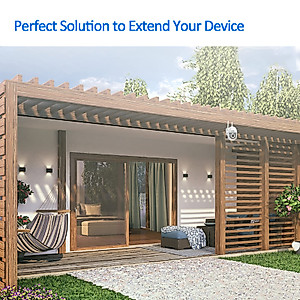 BOAVISION DC 12V Extension Cord,16.5ft(5m) Extension Cord DC Cable 2.1mm x 5.5mm Compatible with 12V DC Power Supply Adapter Cord WiFi Security IP Camera …