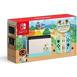 QoYKi NintendoSwitch AnimalCrossing Console: New Horizons Edition | 32 GB Internal Storage
