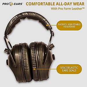 Pro Ears Pro Tac 300 Electronic Hearing Protection, Military Grade Tactical Ear Muffs, NRR 26 DB, For The Range, Shooting, & Hunting, Black